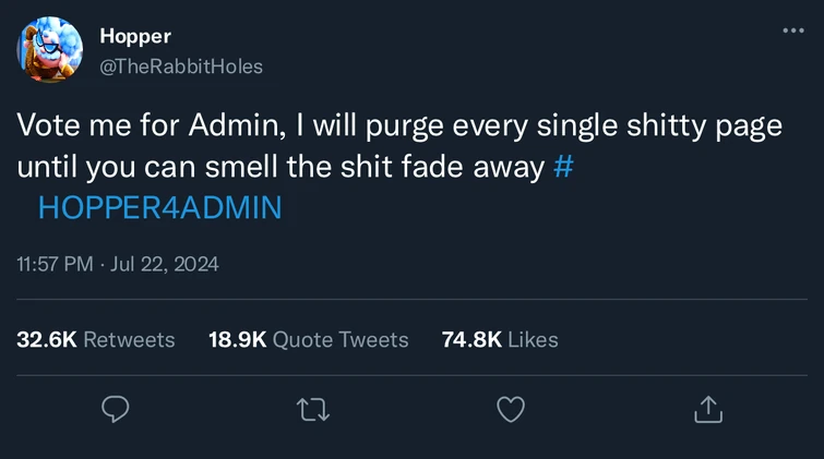 Vote Me for Admin | Fandom