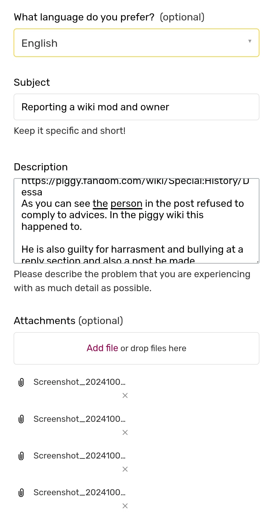 Uh oh someone is in trouble. I respect Piggy Miserability and the wiki, not the admin | Fandom