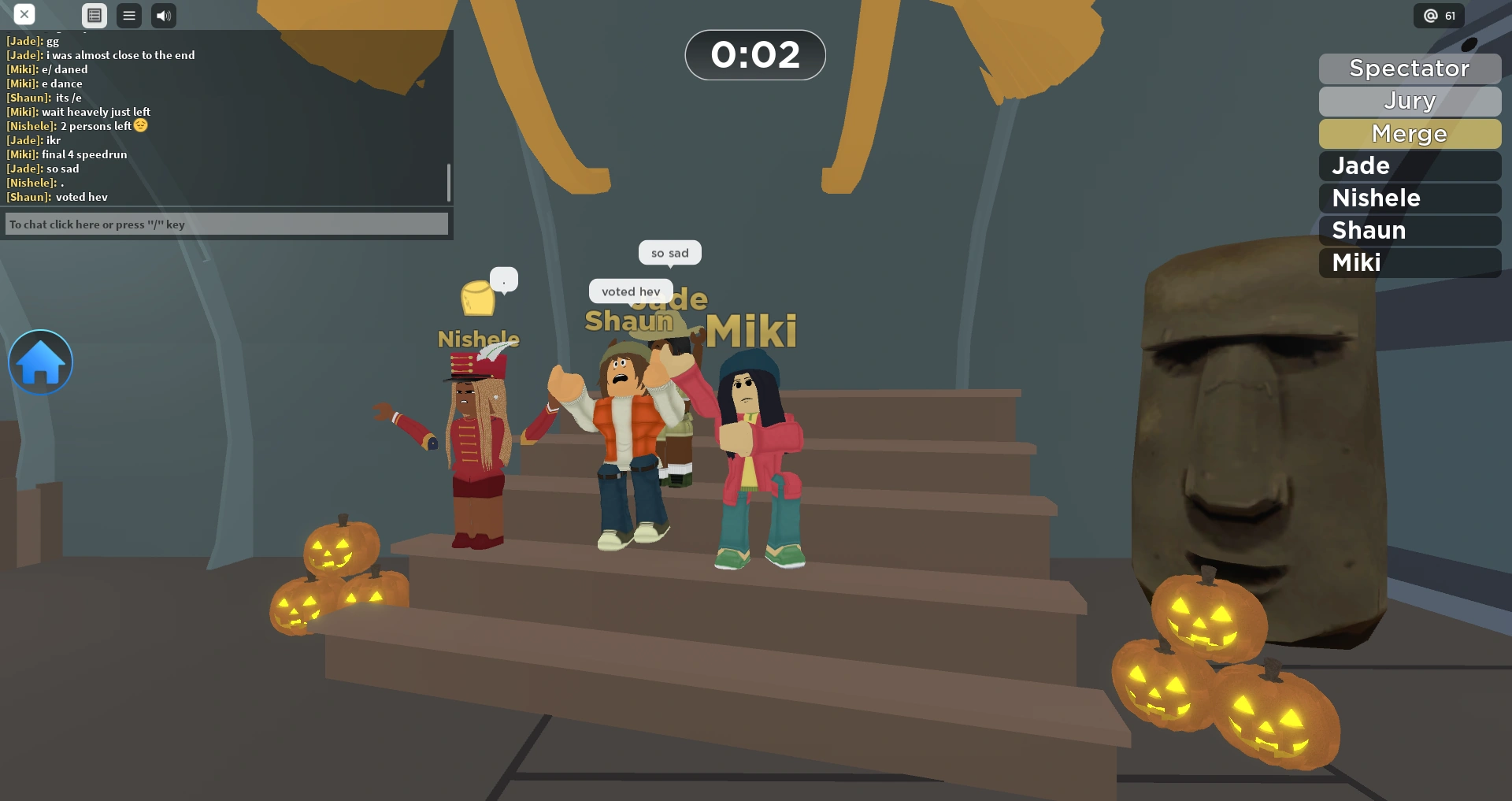 Doing a silly little dance at our elimination ceremony | Fandom