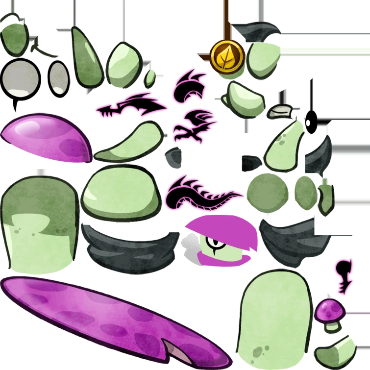 some pvzh plant hero sprite sheets | Fandom