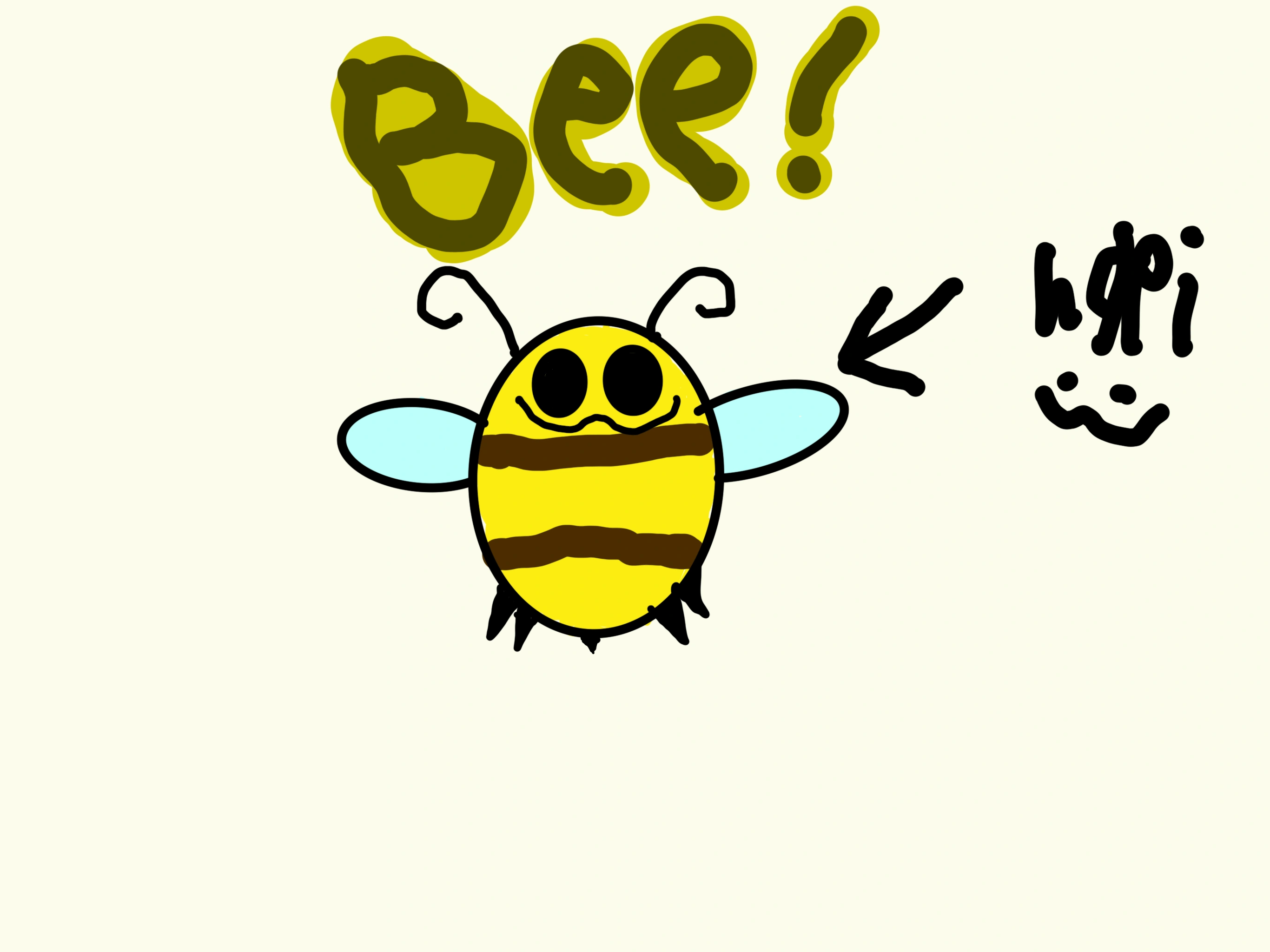 bee!!! :3 (art, probably bad idk) | Fandom