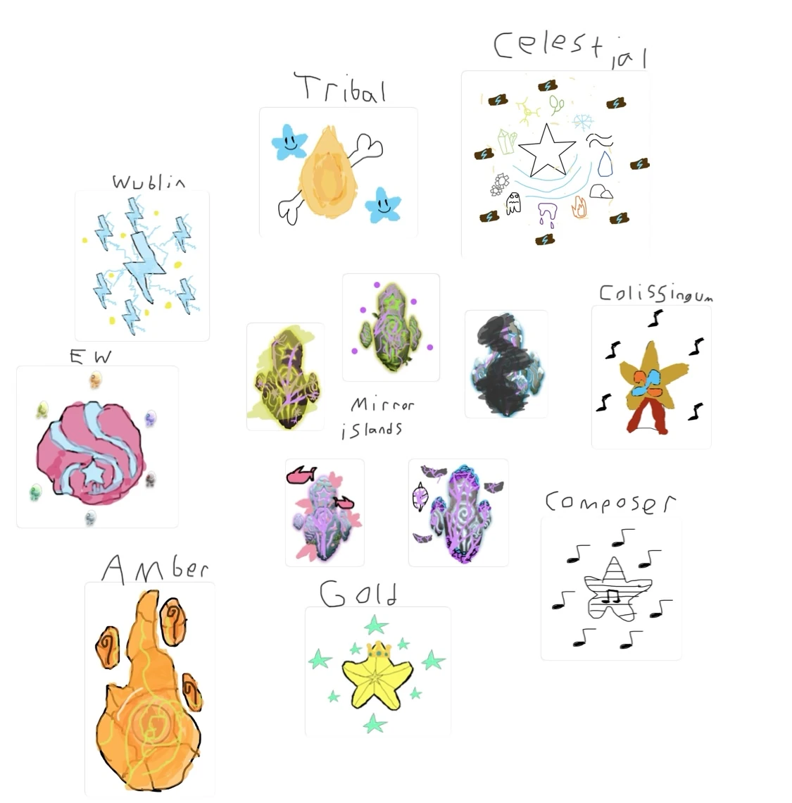 All of my custom Star rocks | Fandom