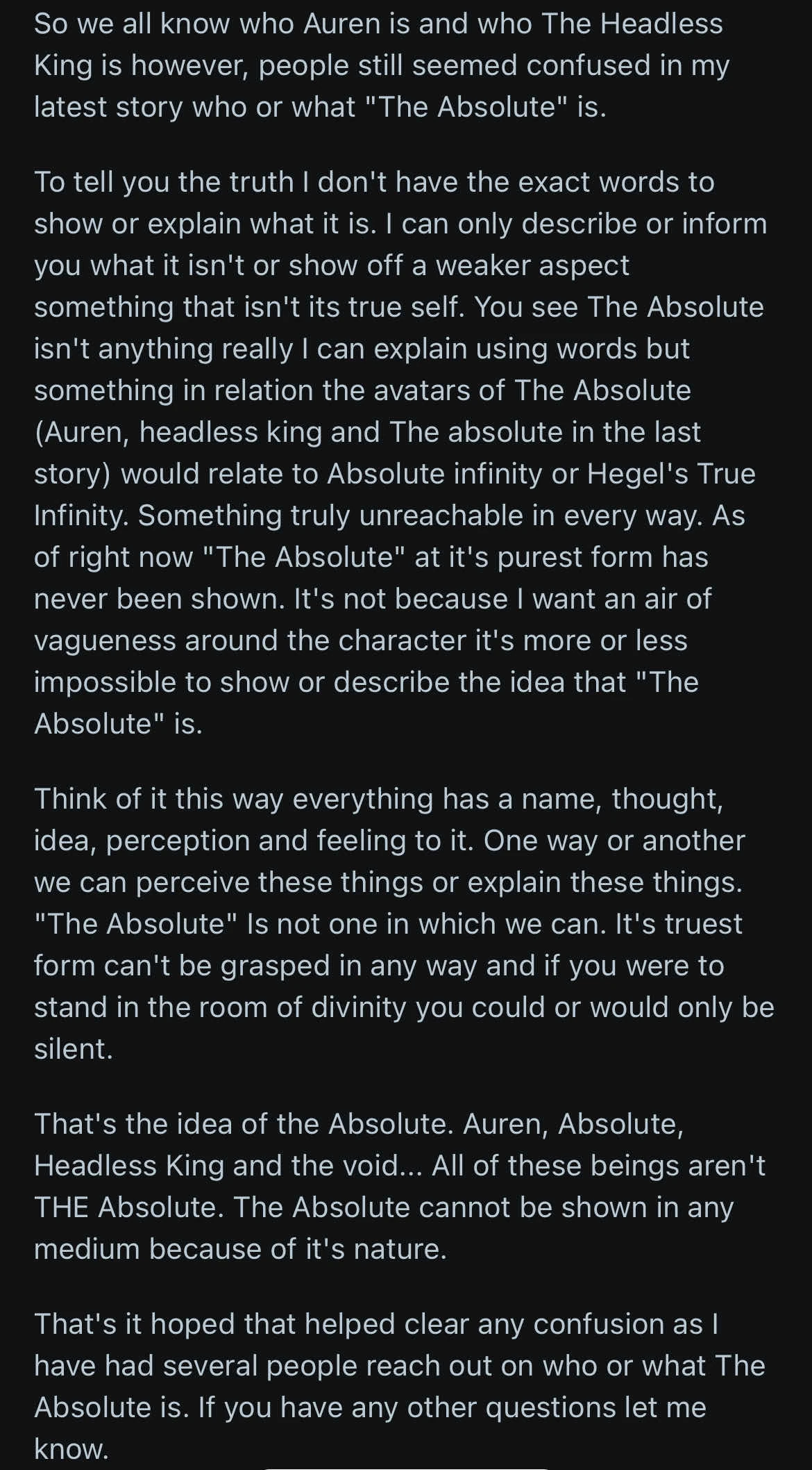 The Absolute | Fandom