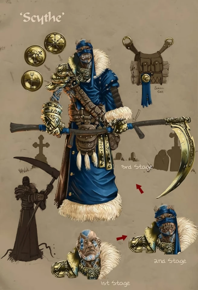 Fable 3 Scythe Tattoo Set