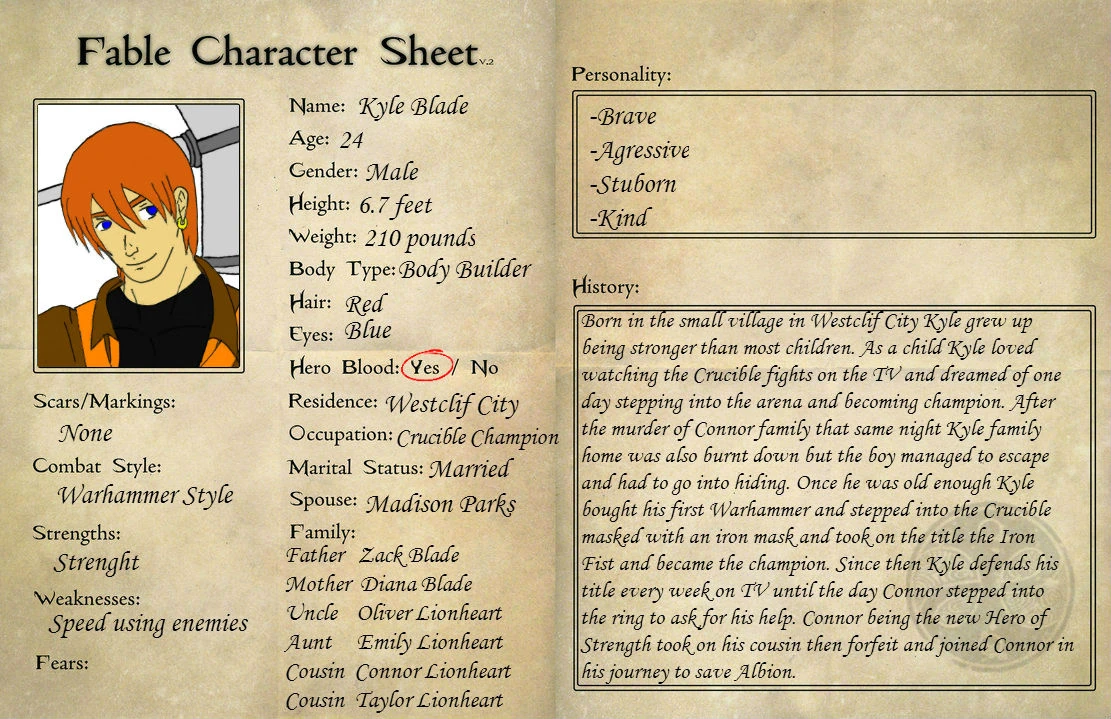 Kyle Blade | Fable Fanon | Fandom