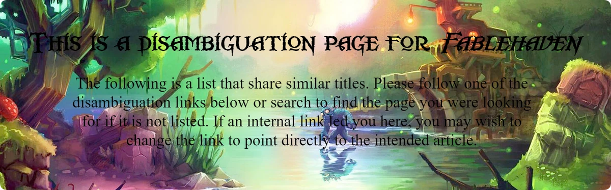 Fablehaven (Disambiguation) | Mullverse Wiki | Fandom