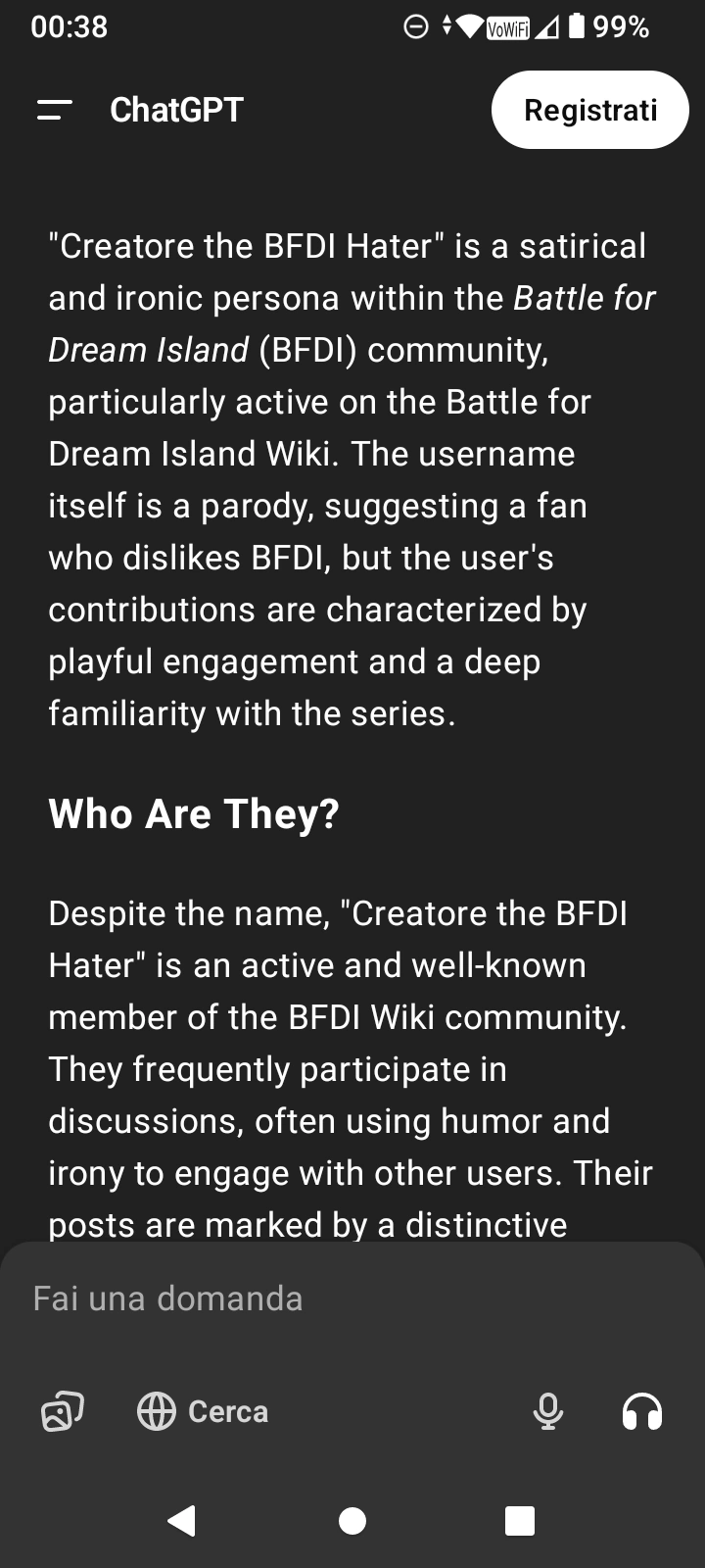 I asked chat gpt aboute me and...idk | Fandom