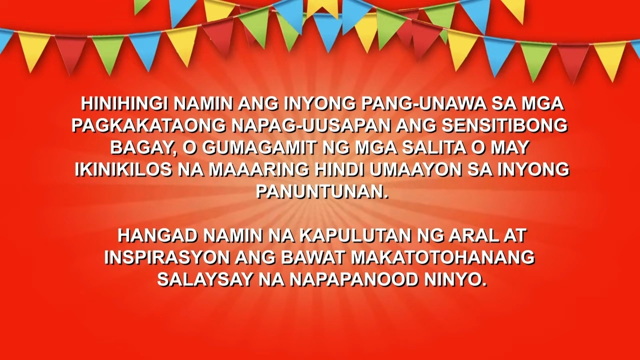 Sugod Bahay features new disclaimer | Fandom
