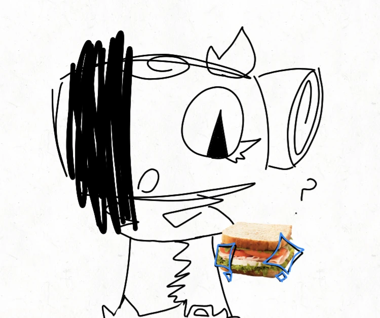 here’s a doodle dump of some creepypastas eating sandwiches and being ...