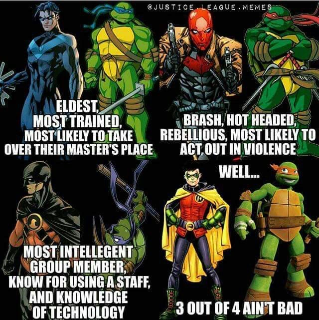 Robins/TMNT Comparison | Fandom