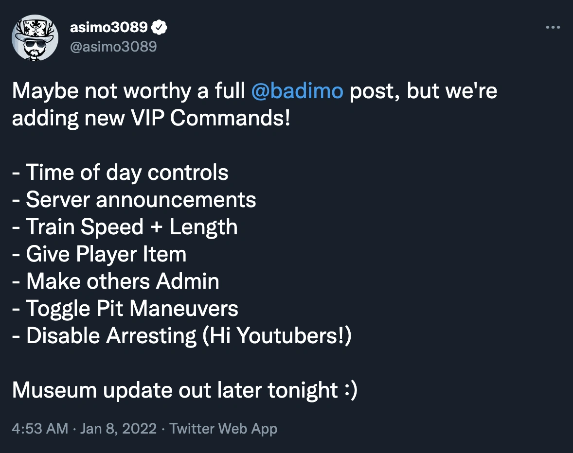 Seems like no one has announced the new VIP Server commands yet! | Fandom