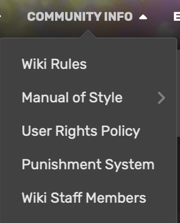 put community info on the top navigation | Fandom