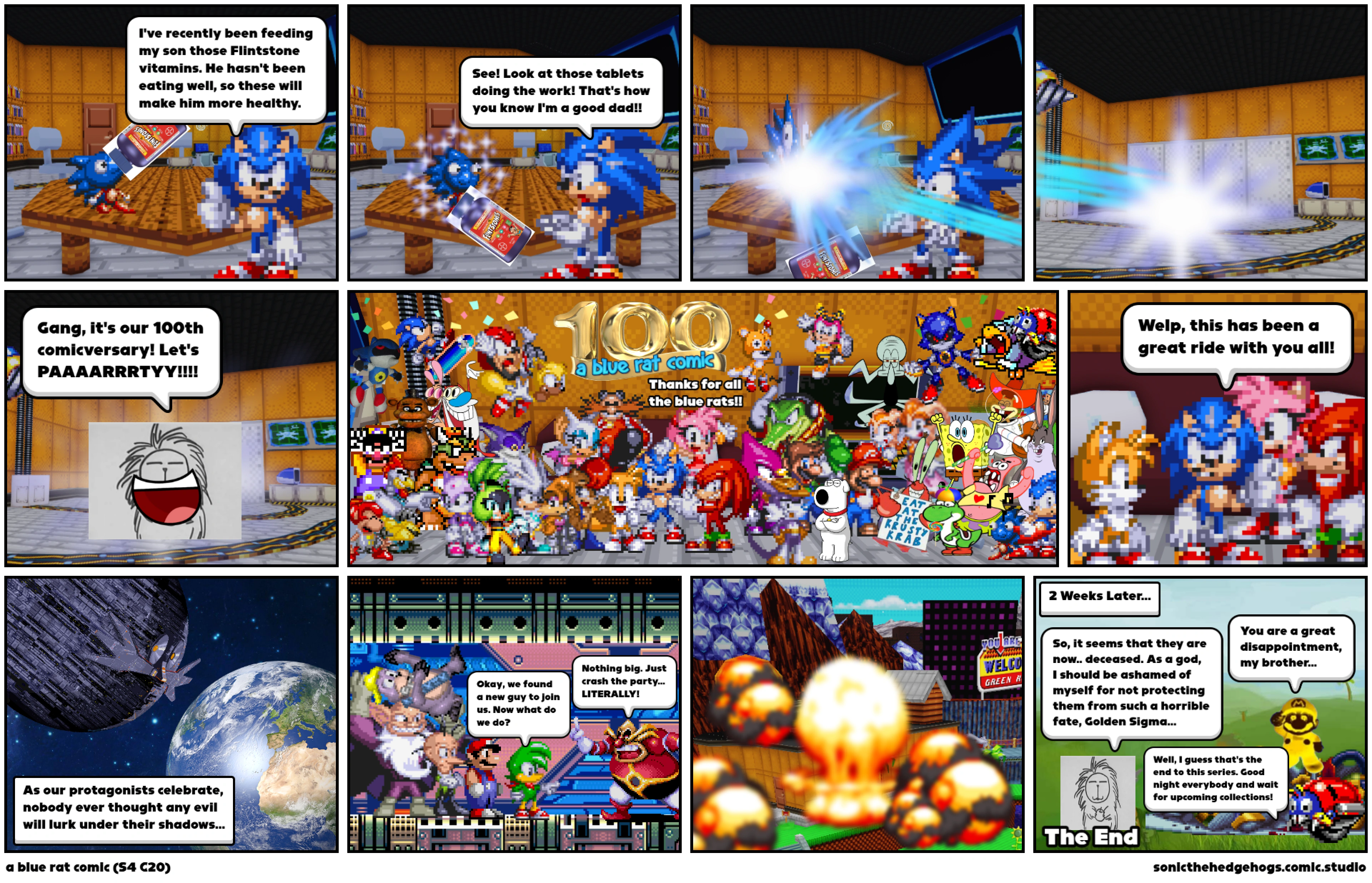 SERIES FINALE!!! a blue rat comic #100: The Vitamins | Fandom