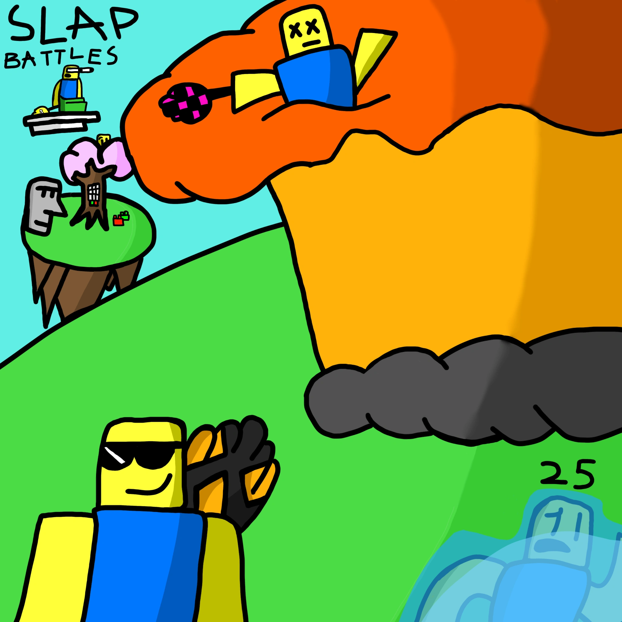 My first slap battles art, how is it? | Fandom