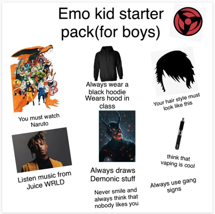 For those who wants to be EMO here is the starter pack | Fandom