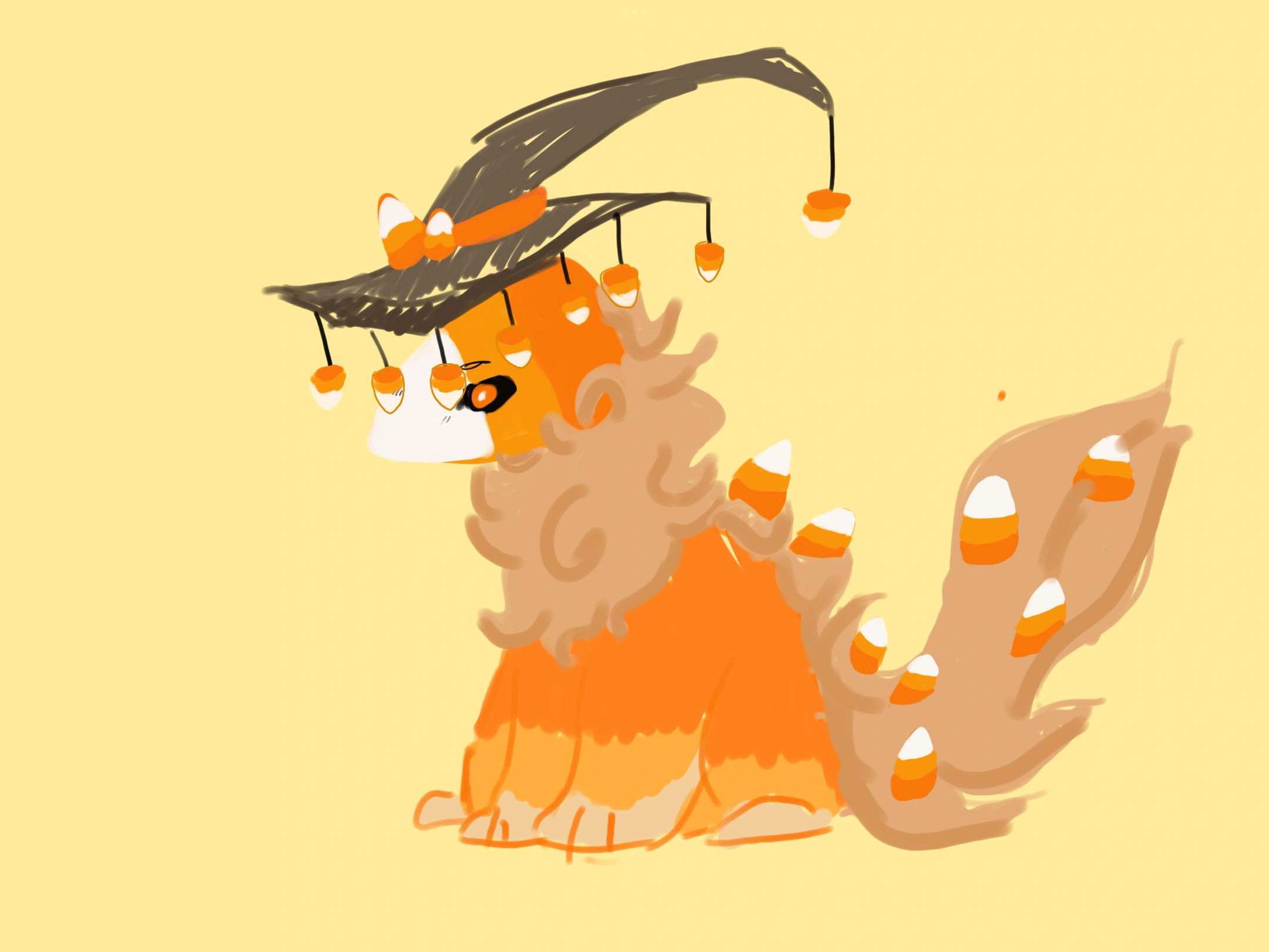 Candy corn cretur doodle | Fandom