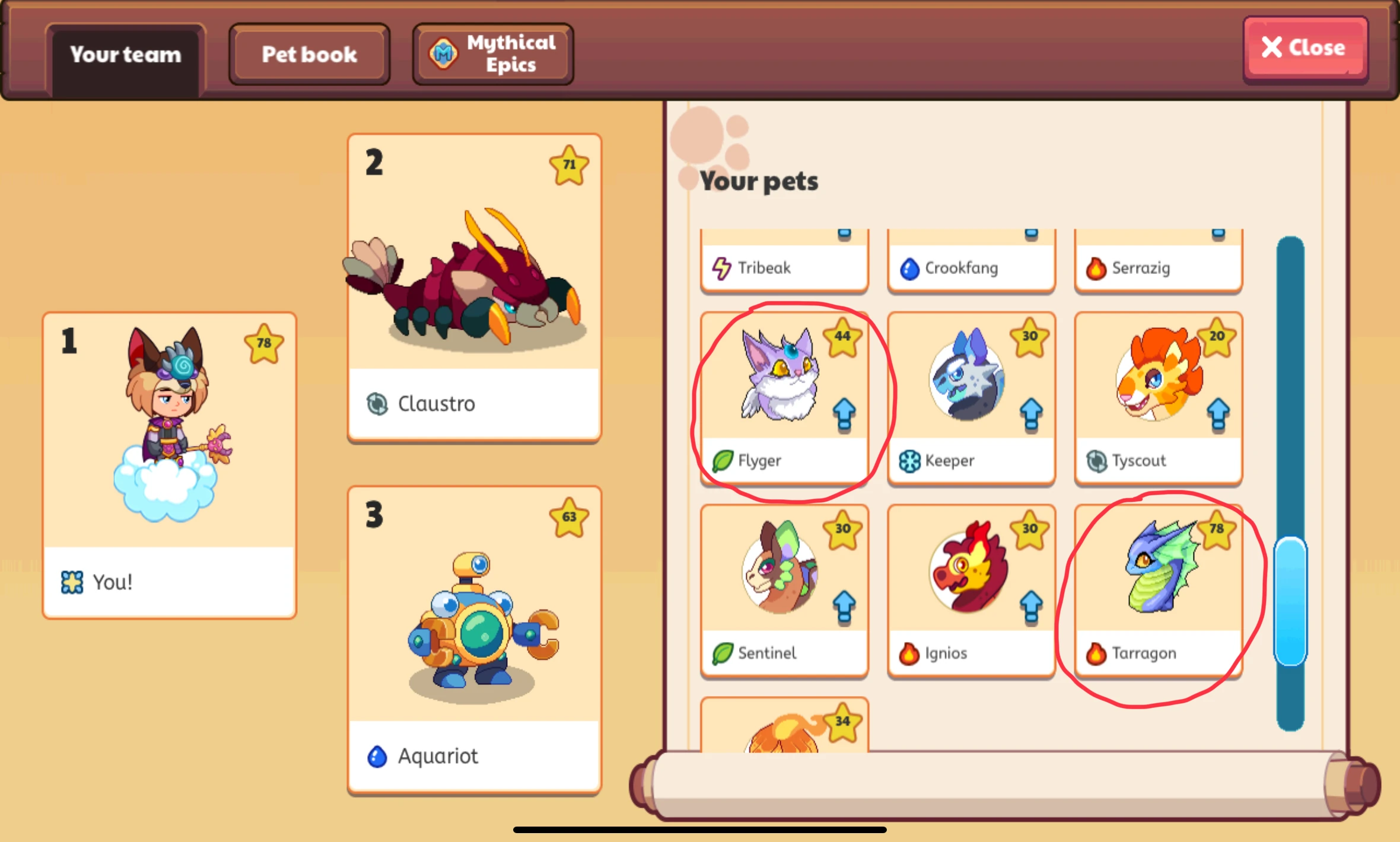 Found out my alt account has 2 of the og starter pets | Fandom