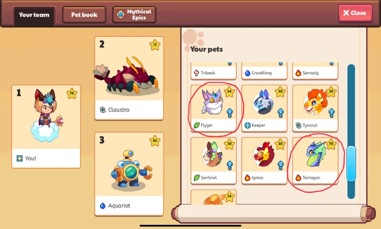Found out my alt account has 2 of the og starter pets | Fandom