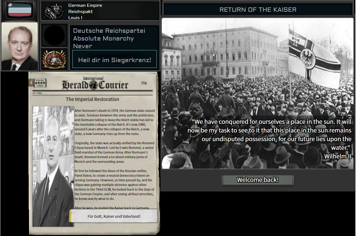 TNO Kaiser restoration custom super event | Fandom