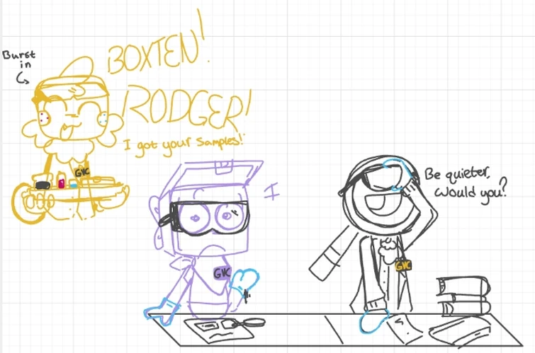 doodles for an au raaghh | Fandom