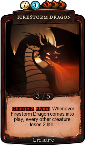 Firestorm Dragon - Official Faeria Wiki