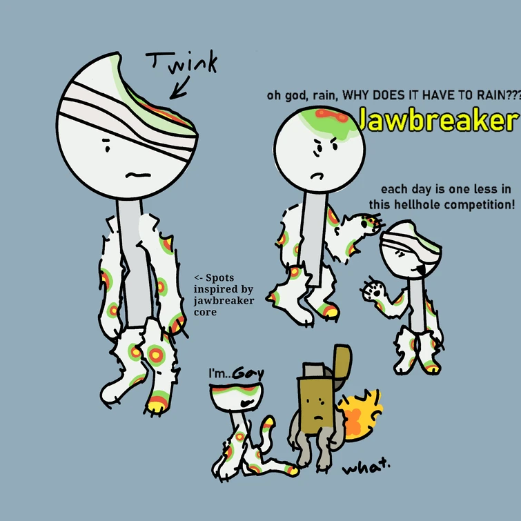 Day 1.5 of drawing Furry Lighter till SSA draws Furry lighter: Jawbreaker is not spared | Fandom