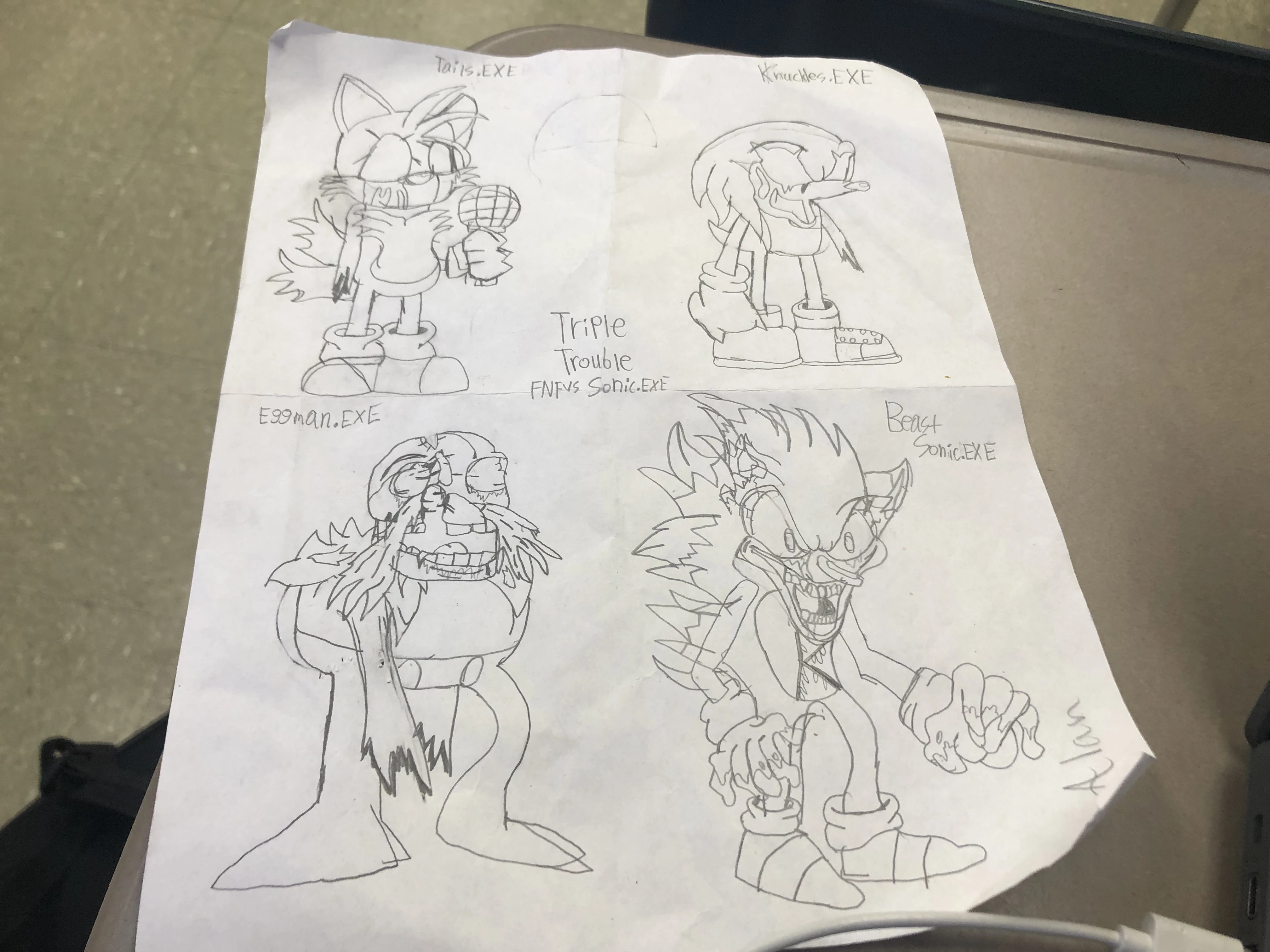 Triple Trouble drawn by ME | Fandom