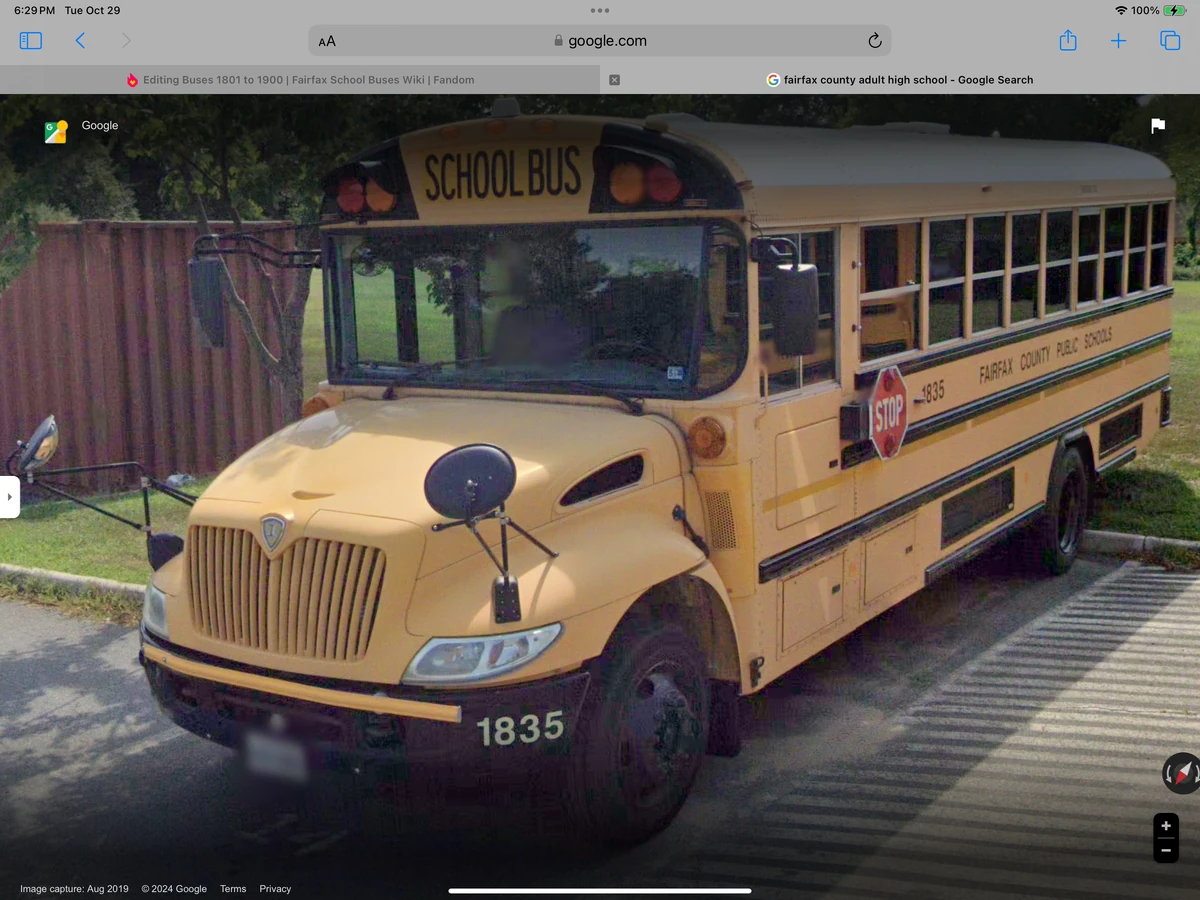 Bus 1835 | Fairfax School Buses Wiki | Fandom