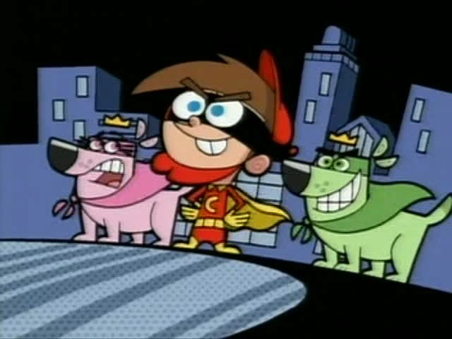 Cosmo/Images/The Crimson Chin Meets Mighty Mom and Dyno Dad! | Fairly ...