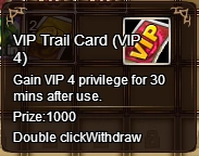 VIP Trial Card (VIP 4) | FairyTail Online O4games Wiki | Fandom