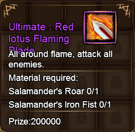 Ultimate: Red Lotus Flaming Blade | FairyTail Online O4games Wiki | Fandom