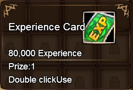 Experience Cards | FairyTail Online O4games Wiki | Fandom