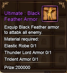 Ultimate: Black Feather Armor | FairyTail Online O4games Wiki | Fandom