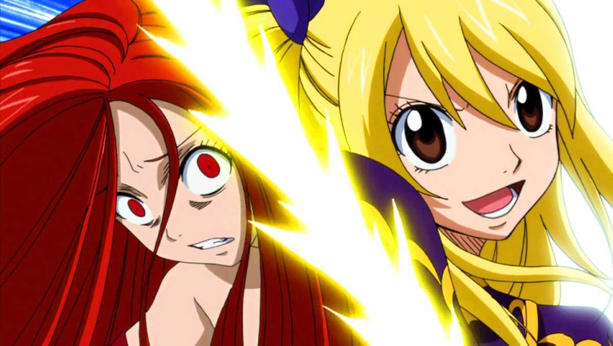 Lucy Heartfilia vs. Flare Corona | Fairy Tail Wiki | Fandom
