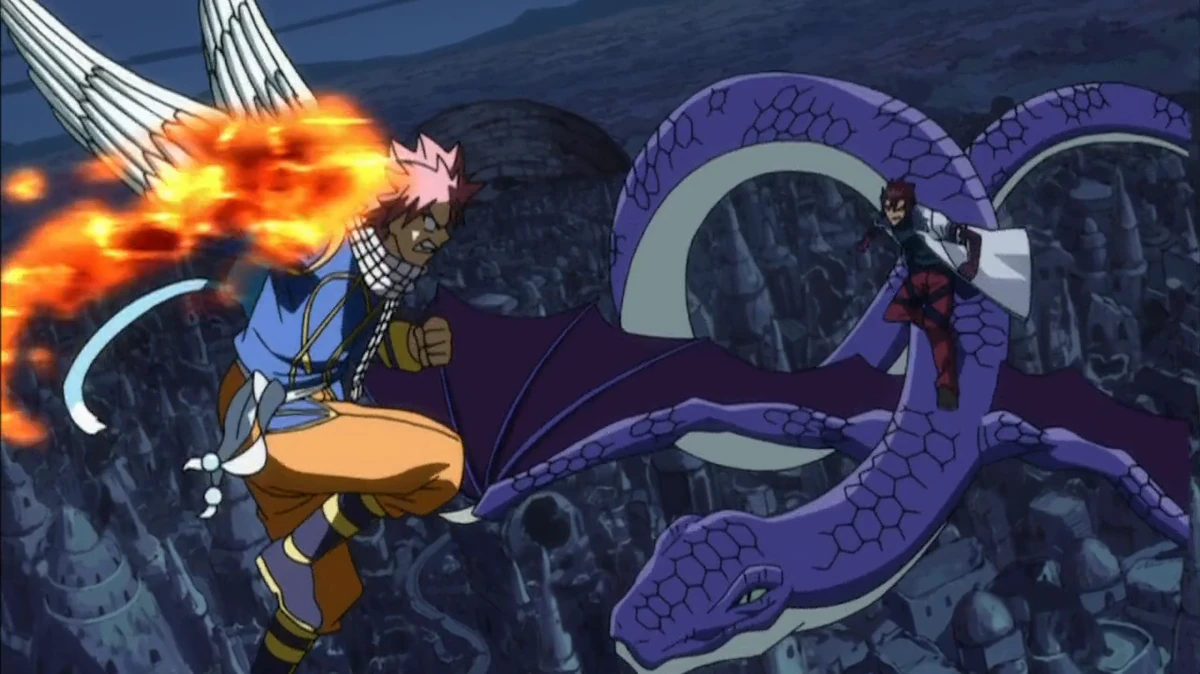 Нацу Драгнил и Хэппи vs. Кобра и Кубелиус | Fairy Tail Wiki | Fandom