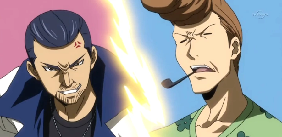 Macao Conbolt vs. Wakaba Mine | Fairy Tail Wiki | Fandom