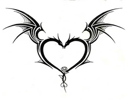 how to draw dragon heart