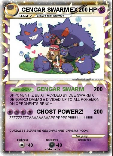 Gengar Swarm | Fakemon-the pokemon fan made Wiki | Fandom