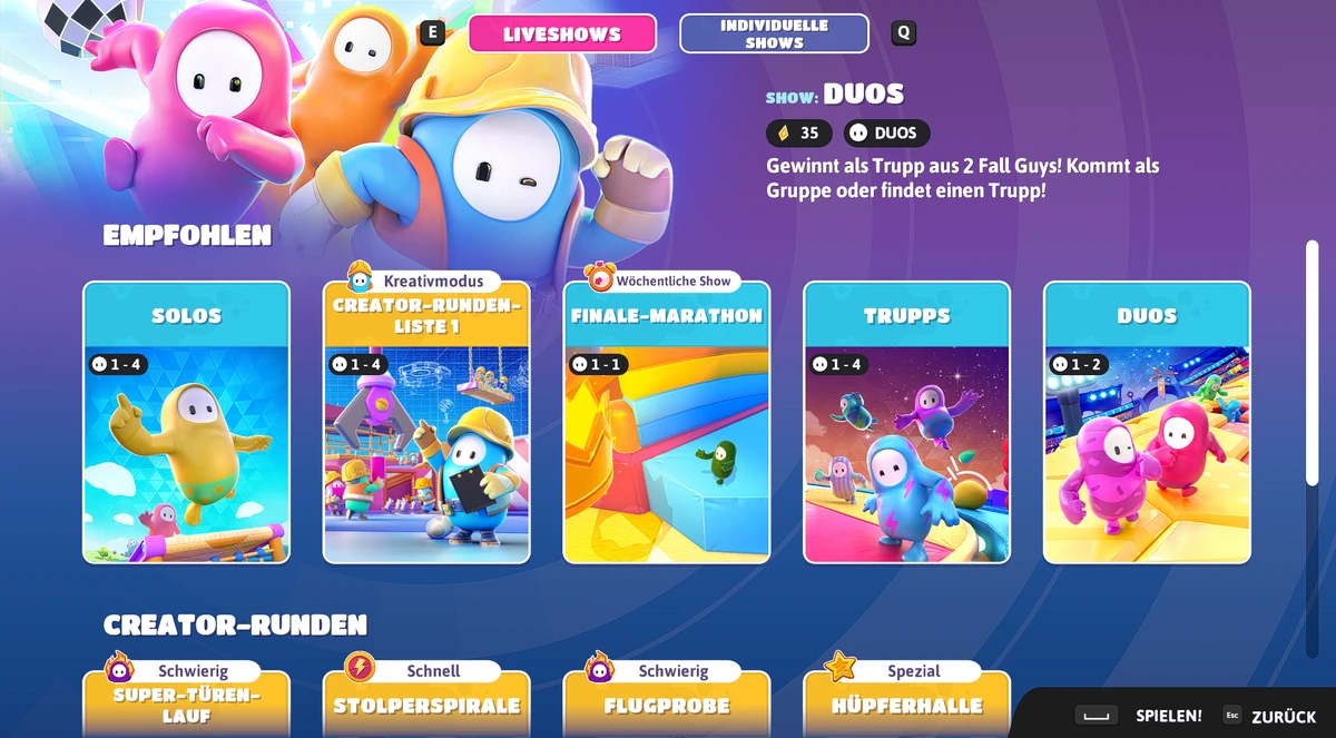 Spiel-Auswahl | Fall Guys Wiki | Fandom