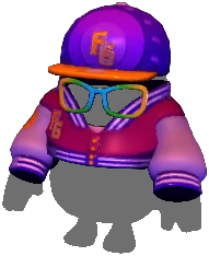 Purple Hipster Costume - Fall Guys: Ultimate Knockout Wiki