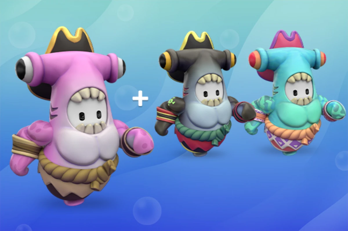 Shark-Tooth Trio - Fall Guys: Ultimate Knockout Wiki