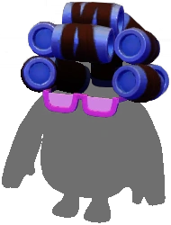 Blue Hair Curlers Costume - Fall Guys: Ultimate Knockout Wiki