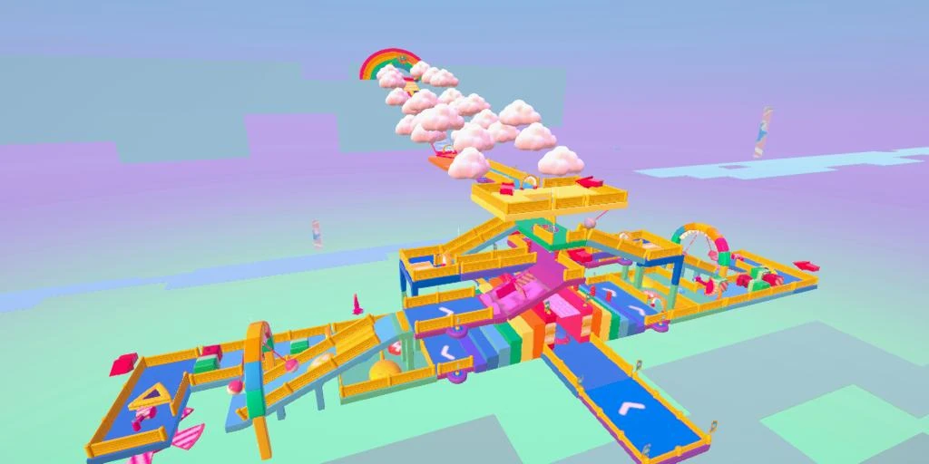 Heavenly Rainbow Road - Fall Guys: Ultimate Knockout Wiki