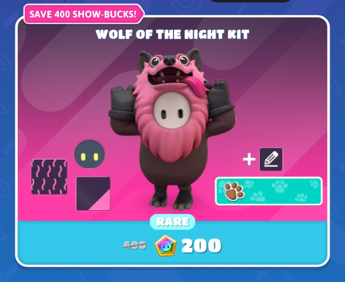 Wolf of the Night Kit - Fall Guys: Ultimate Knockout Wiki