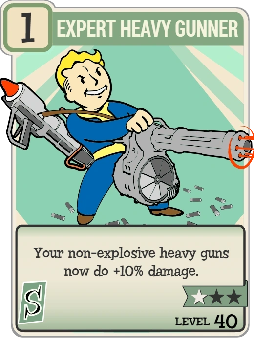 Expert Heavy Gunner | Fallout dnd Wiki | Fandom