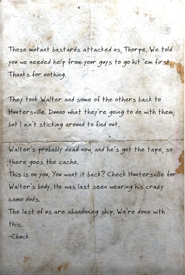 Trappers note | Fallout Wiki | Fandom