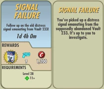 Signal Failure | Fallout Wiki | Fandom