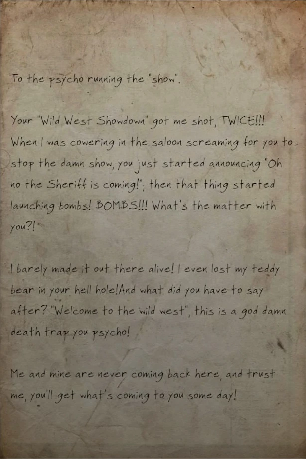 Complaint to a mad man | Fallout Wiki | Fandom