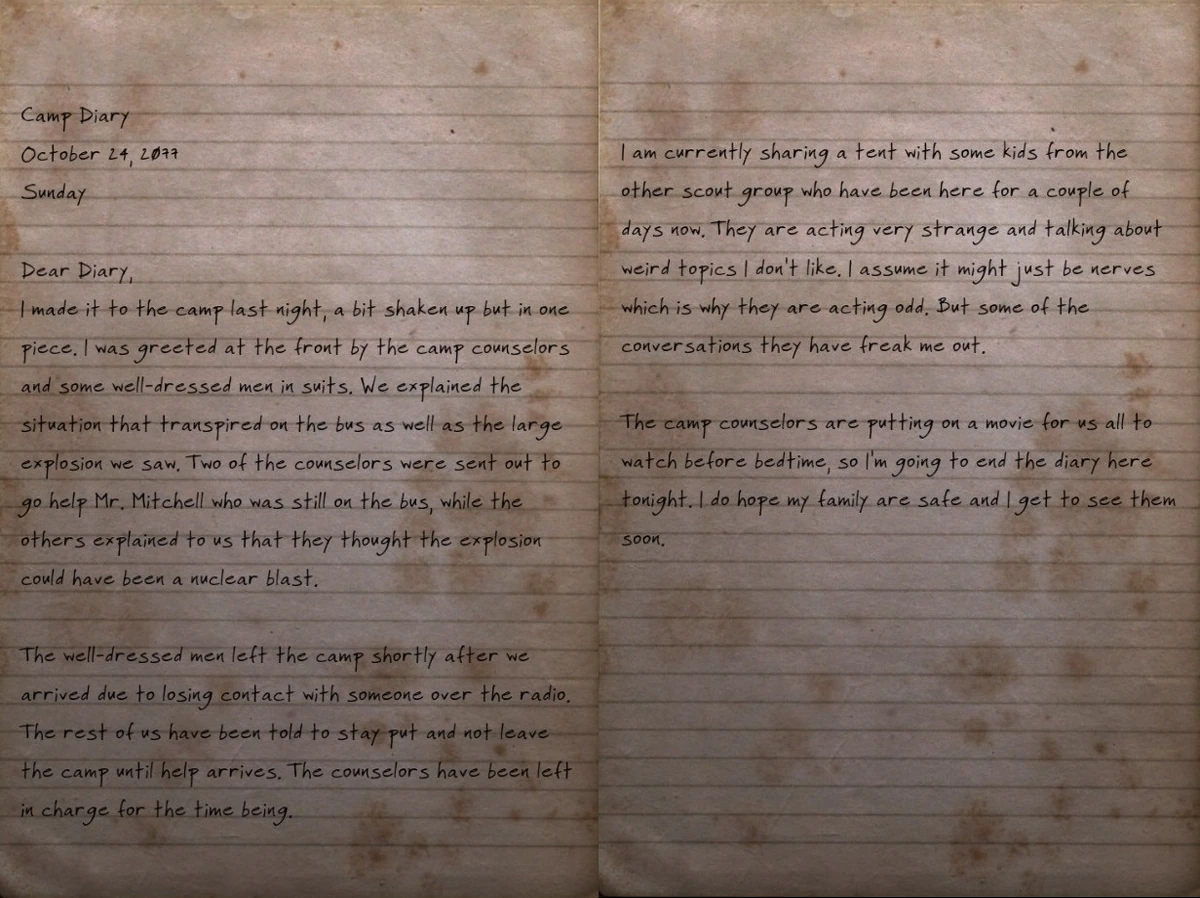 Ben's diary entries | Fallout Wiki | Fandom