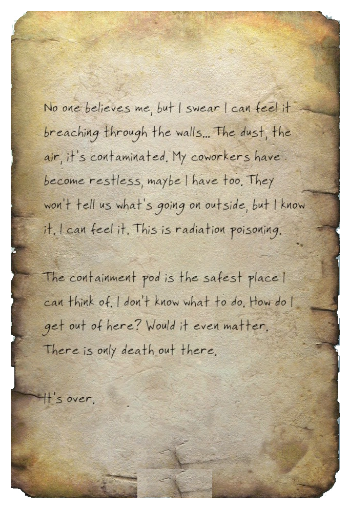 Survivor's note | Fallout Wiki | Fandom
